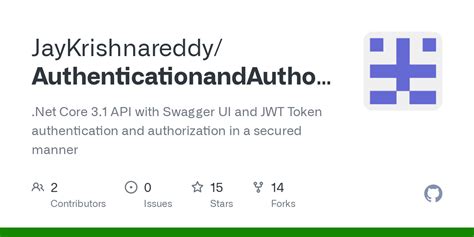 GitHub JayKrishnareddy AuthenticationandAuthorization Net Core 3 1