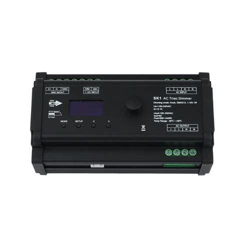 Sk1 100 240vdc Oled Ac Triac Dimmer Controller Knob Dimming Dmx Rdm