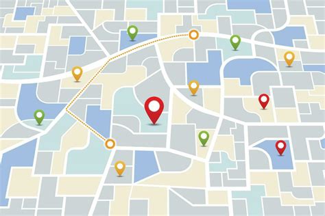 Personalizado Ubicación Mapa Interfaz Para Aplicación Y Sitio Web