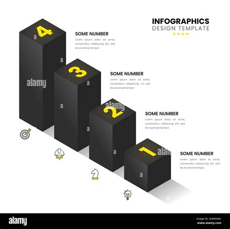 Infographic Template With Icons And 4 Options Or Steps Columns Can Be
