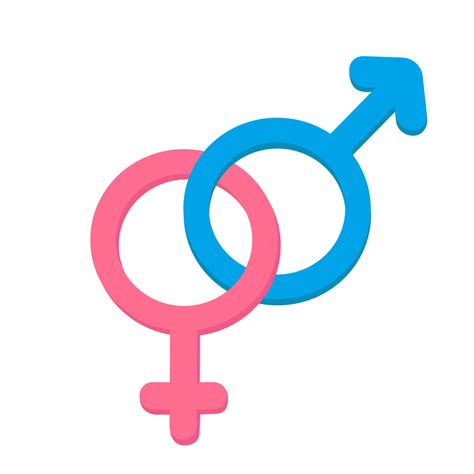 Pink Female And Blue Male Gender Symbols 4955859 Vector Art At Vecteezy