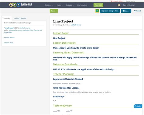 Line Project Oer Commons