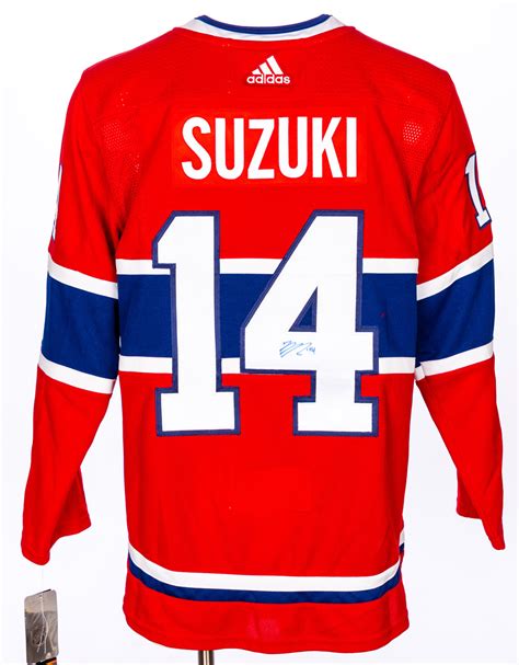 Lot Detail Nick Suzuki Signed Montreal Canadiens Home Jersey With Coa