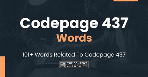 Codepage 437 Words 101 Words Related To Codepage 437