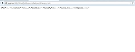 Hello World Restful Webservice With Jersey Filter