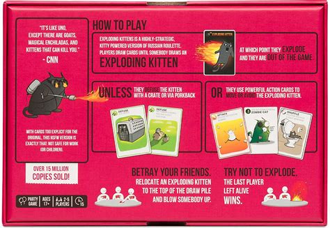 Exploding Kittens Nsfw Brique And Braque