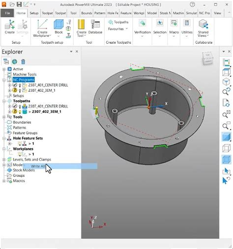 Nc Program In Powermill How To Out Nc From Powermill Powermill Engineering Vmc Tutorial