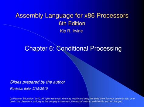 Assembly Language For X86 Processors 6th Edition