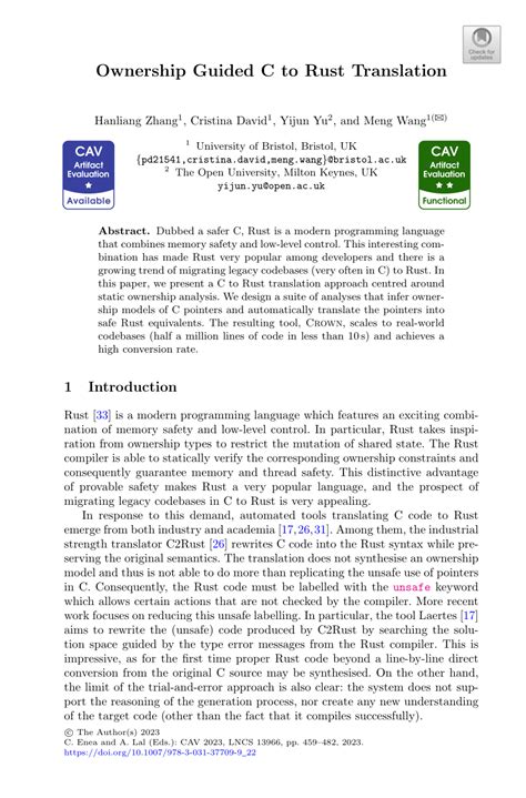 C to Rust Translation: Revolutionizing Software Security (2025)