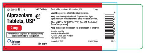 DailyMed - ALPRAZOLAM tablet (2026)