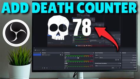 Death counter for obs.  The death counter requires a second or so to update...
