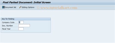 FBV0 SAP Tcode : Post Parked Document Transaction Code (2026)