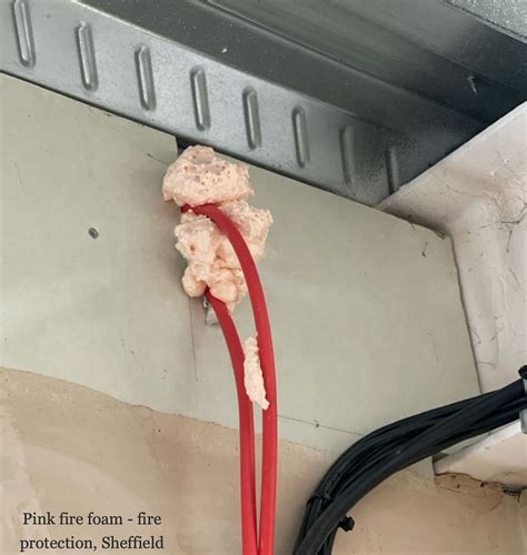 Fire stopping foam.  Learn more.  This Thank you for your question.  With h...