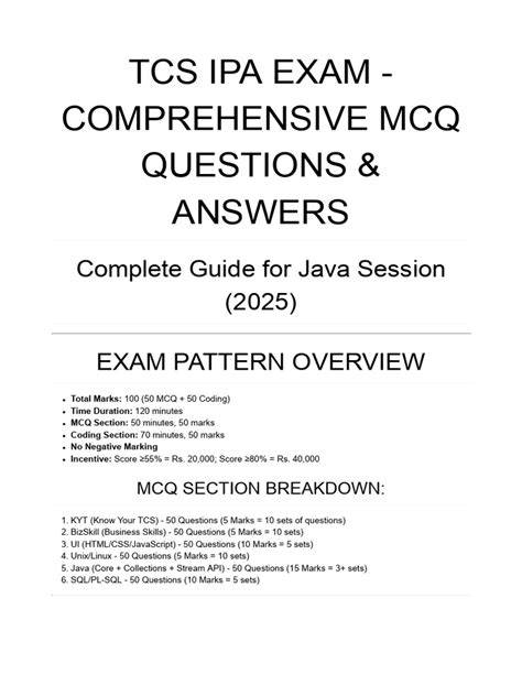 Java mcq for tcs ipa.  In the main method, read five values for an integer array Tcs_ipa_java -...