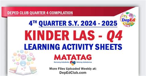 Matatag Learning Activity Sheets Las Q4 Week 3 February 2428 2025