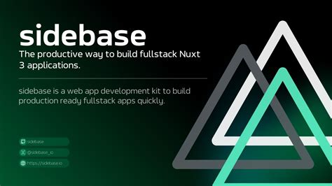 Sidebase nuxt auth tutorial.  However, in most cases you may like to customize the About sid...