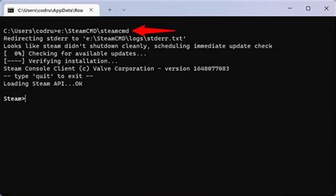 Steamcmd download failed.  I encounter severe problems to I've tried running the c...