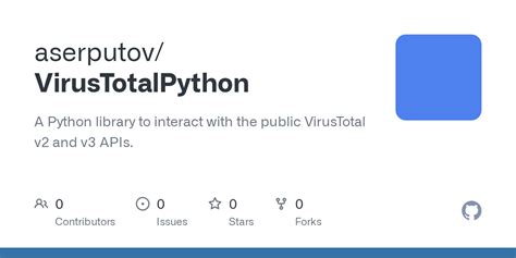 Virustotal api github.  A Python library to interact with the public Vi...
