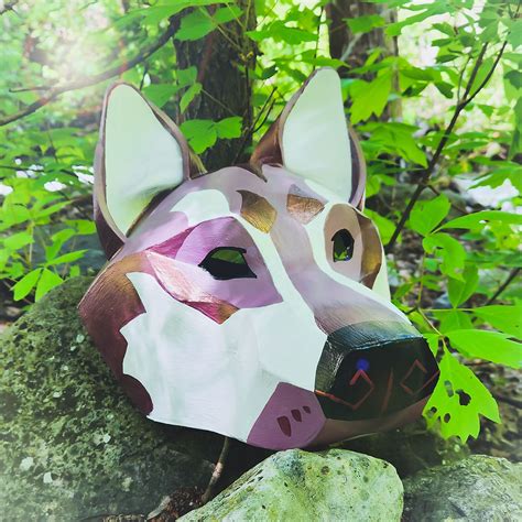 Wolf Therian Mask Digital Pattern For Eva Foam With Video Tutorial