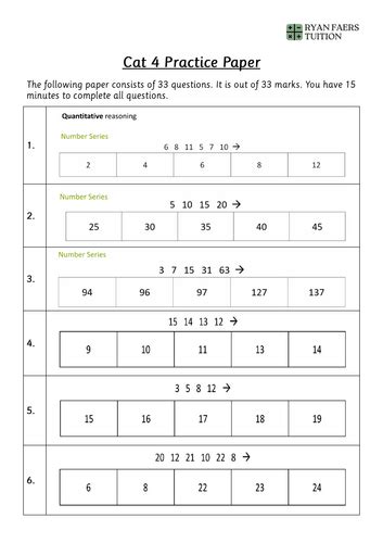 Read Cat Practice Test Papers For Year 10 Free PDF